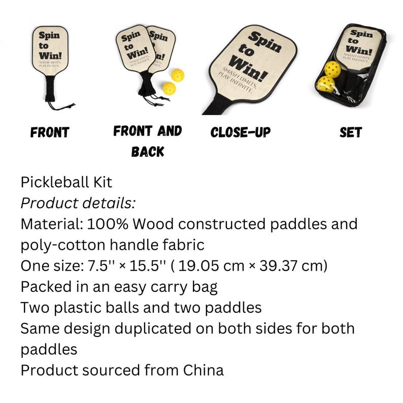 Pickleball Kit Set, Pickleball Racket, Balls, and Bag, Gift for ...