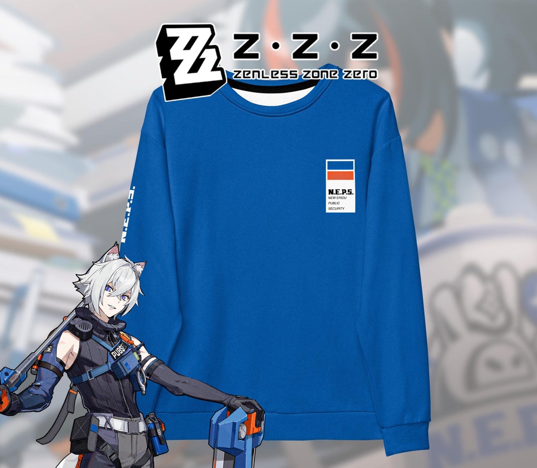 Zenless Zone Zero Neps Minimalist Sweatshirt ZZZ N.E.P.S. Pubsec Zzz ...