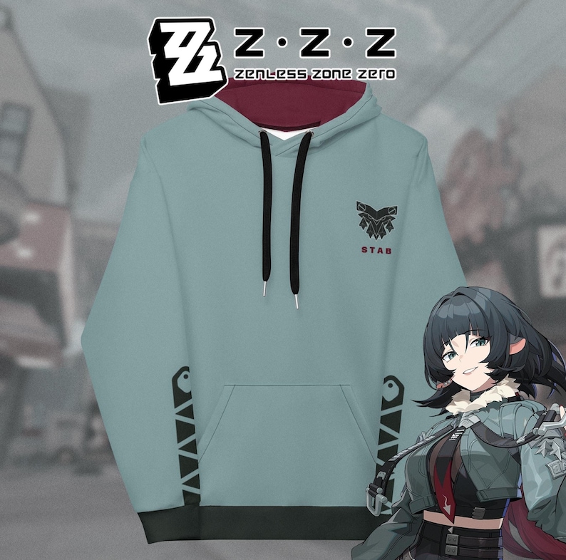 Zenless Zone Zero Jane Doe Handcrafted Hoodie: ZZZ Anime Gaming Fan ...