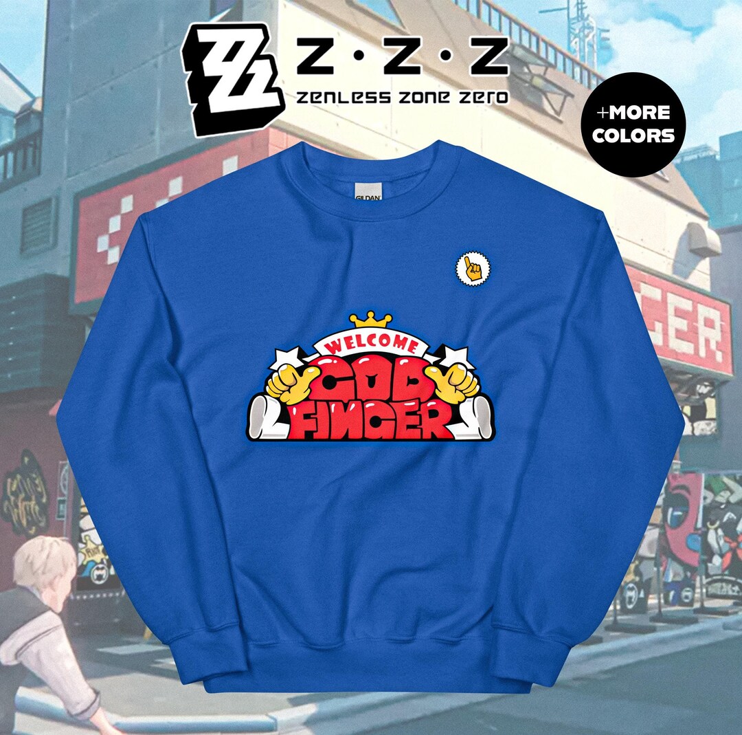 Zenless Zone Zero God Finger Arcade Sweatshirt ZZZ Godfinger Fan Merch ...