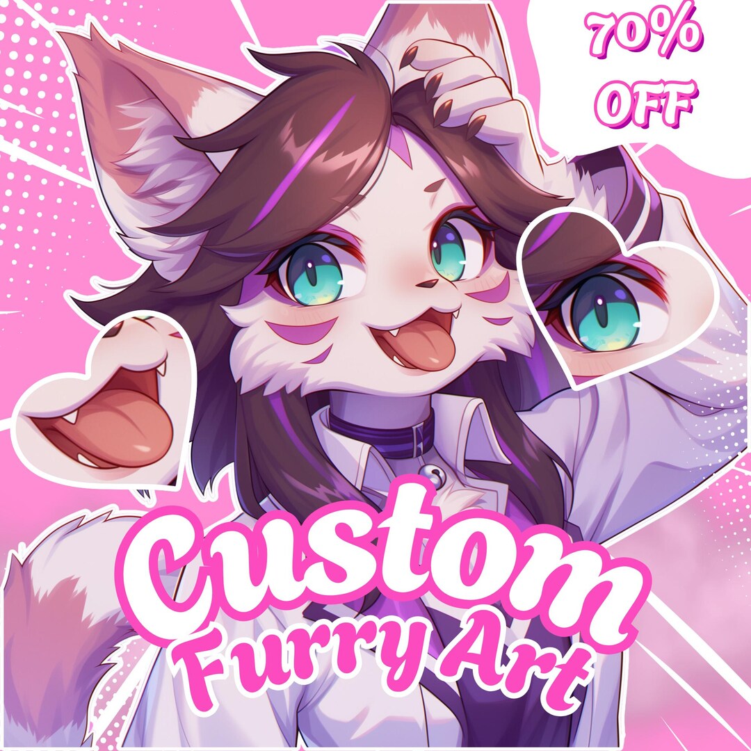 Fursona Commission Art, Anthro Icon, Furry Pfp, Custom Furry Art ...