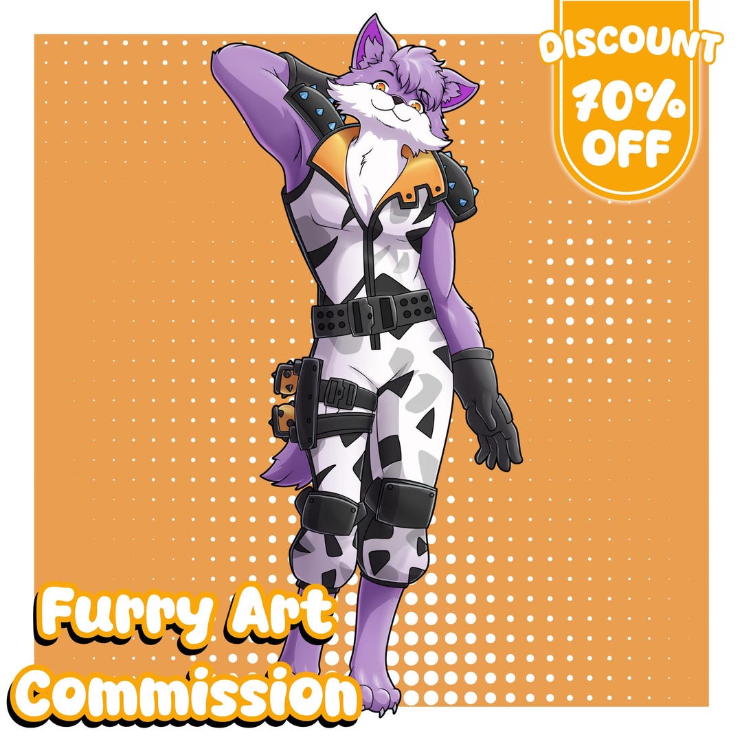 Custom Furry Art Commission | Anime Furry Headshot Icon PFP | Fursona ...