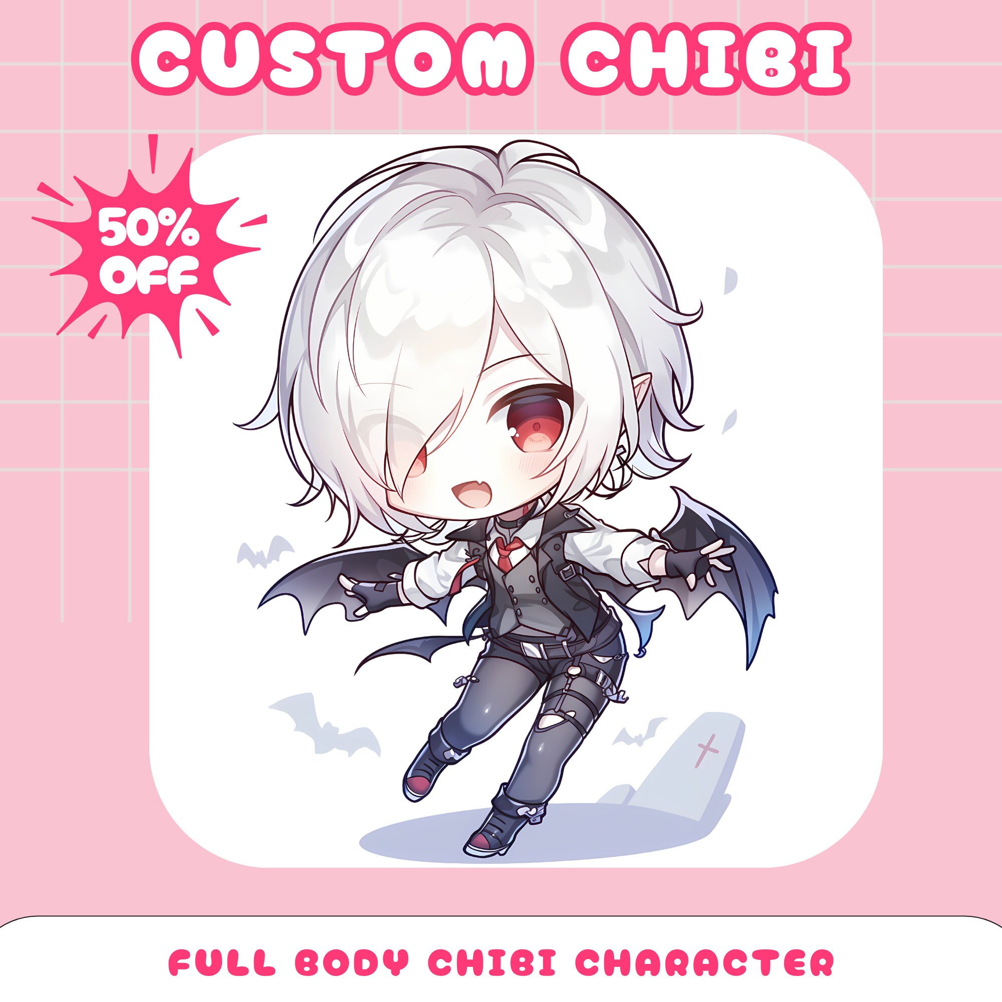 CUSTOM CHIBI, Custom Chibi Anime, Chibi Character, OC, Chibi Emotes ...