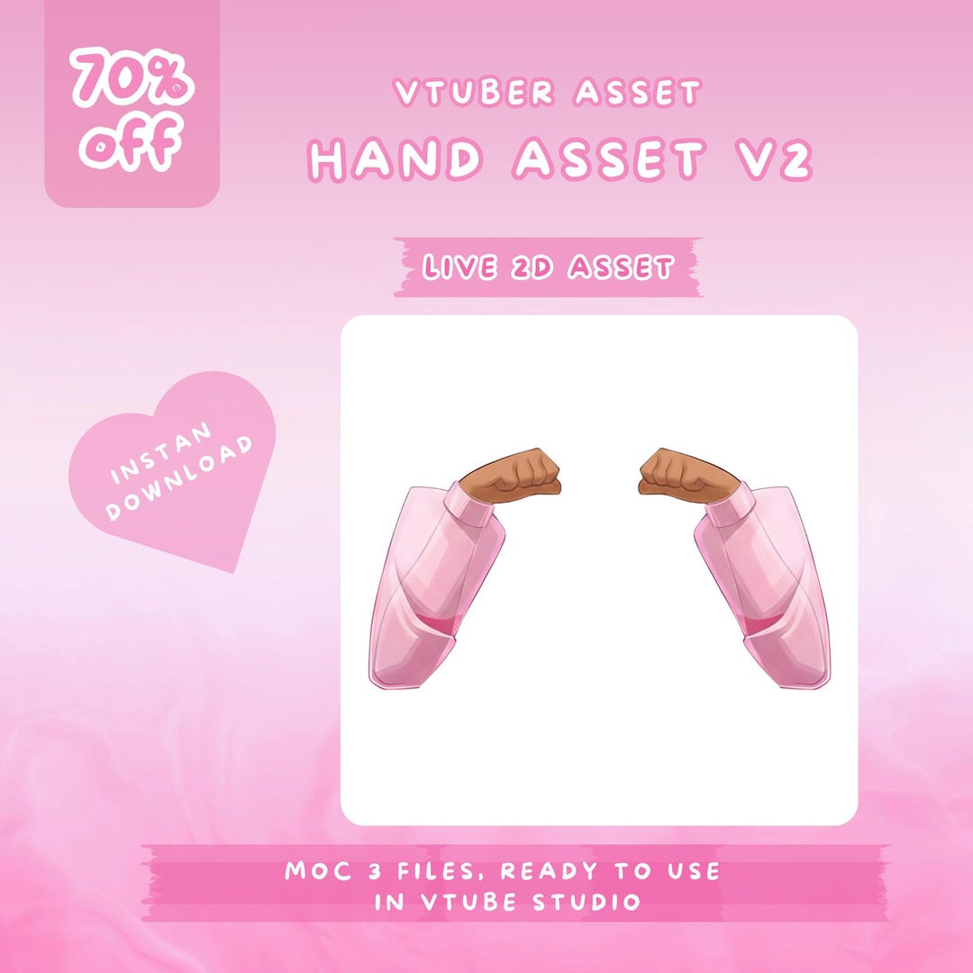 Shy Hand Pose Vtuber Asset | Live2d Rigged Prop (premade) - Etsy