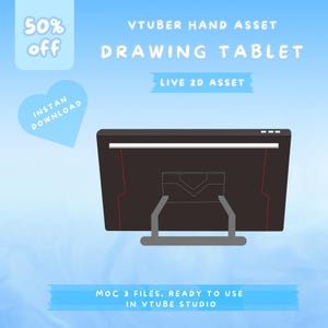 Live2d Rigged Drawing Tablet: Animated Vtuber Asset (digital Download ...