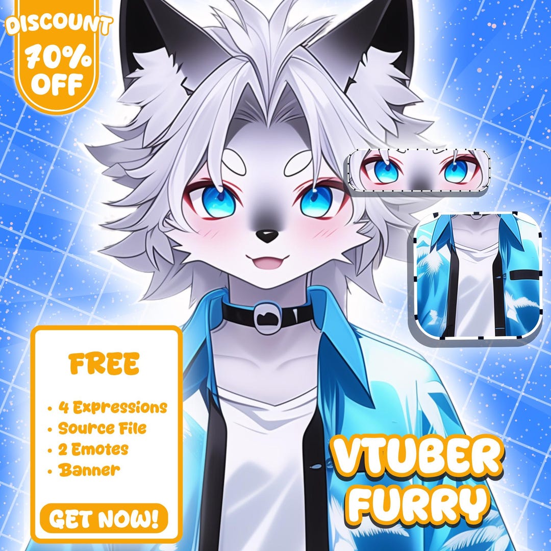 Custom Live2d Furry Vtuber | Vtuber Model, Vtuber, Custom Vtuber ...