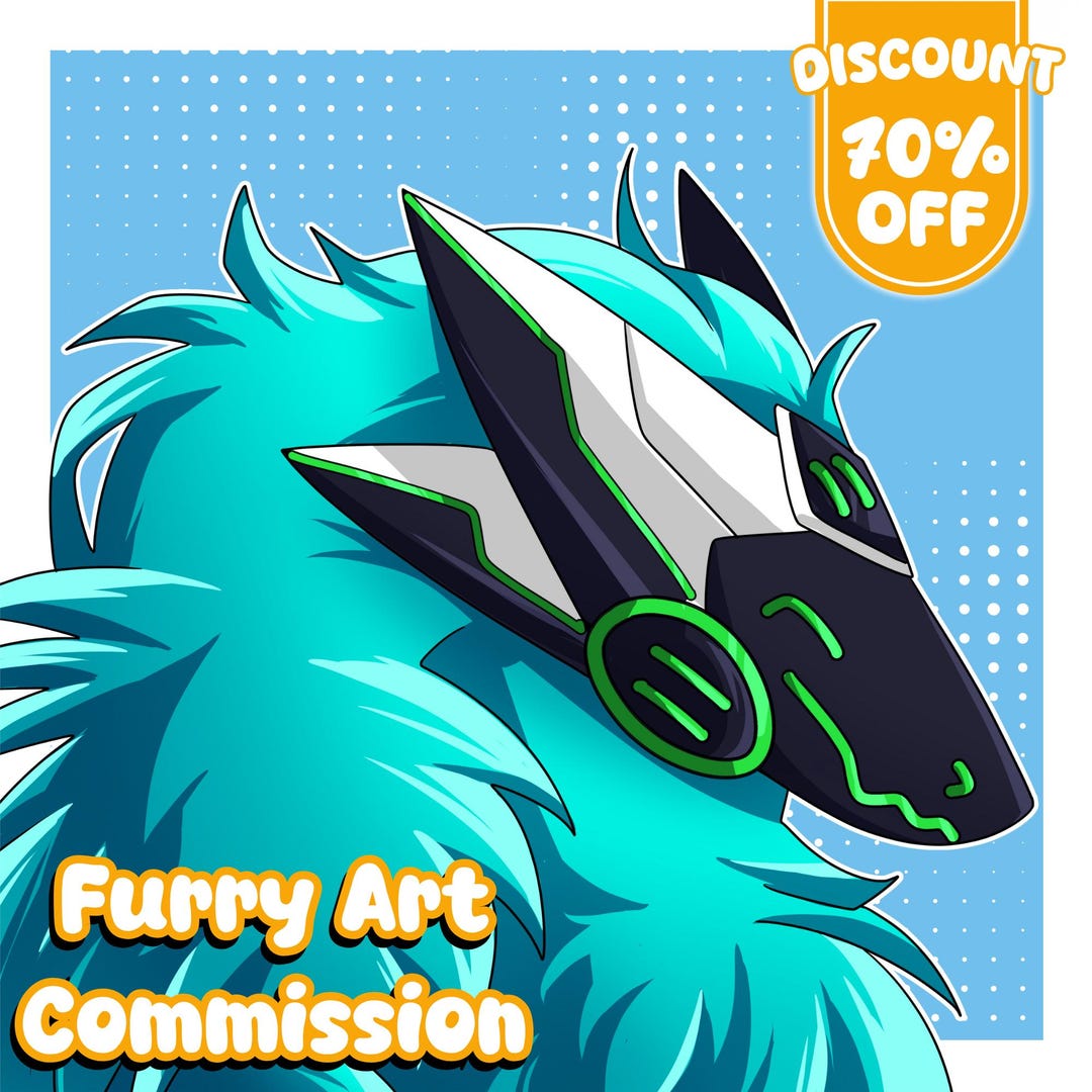 Protogen Commission | Custom Furry Protogen Art | Synth, Primagen ...