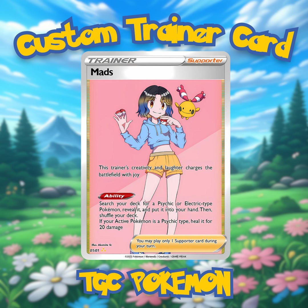 Custom Pokemon & Fakemon TCG Card - Full Art Digital Design ...