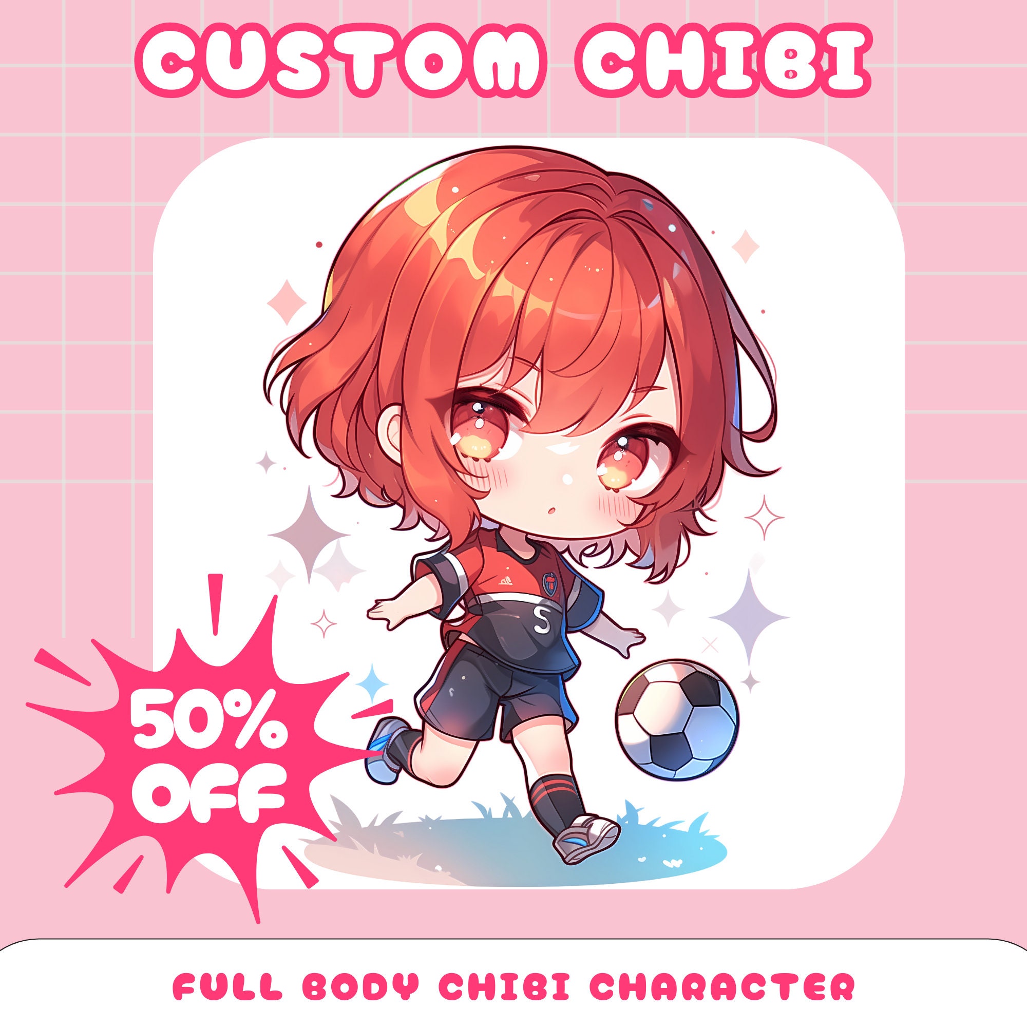 CUSTOM CHIBI, Custom Chibi Anime, Chibi Character, OC, Chibi Emotes ...
