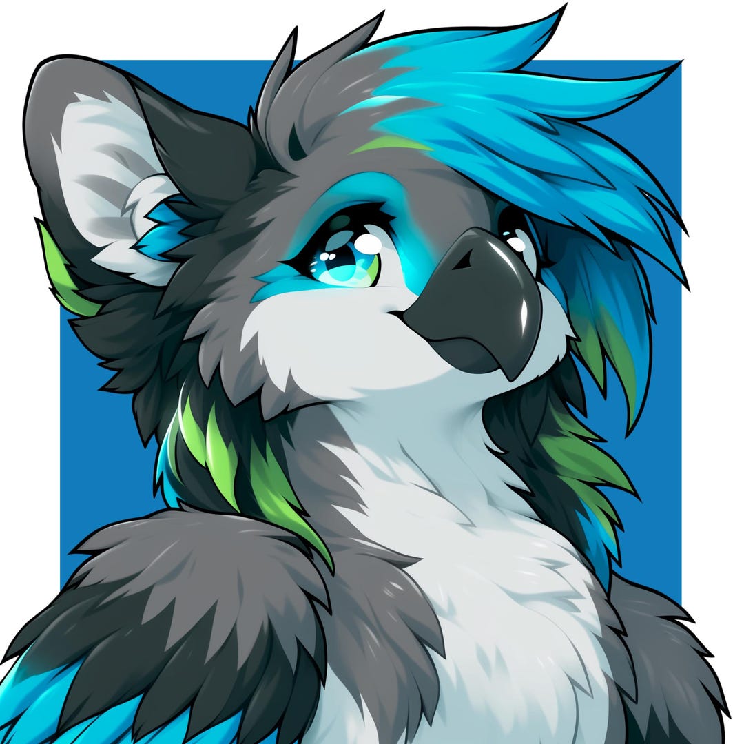 Custom Furry Art Commission | Anime Furry Profile Picture | Furry Icon ...