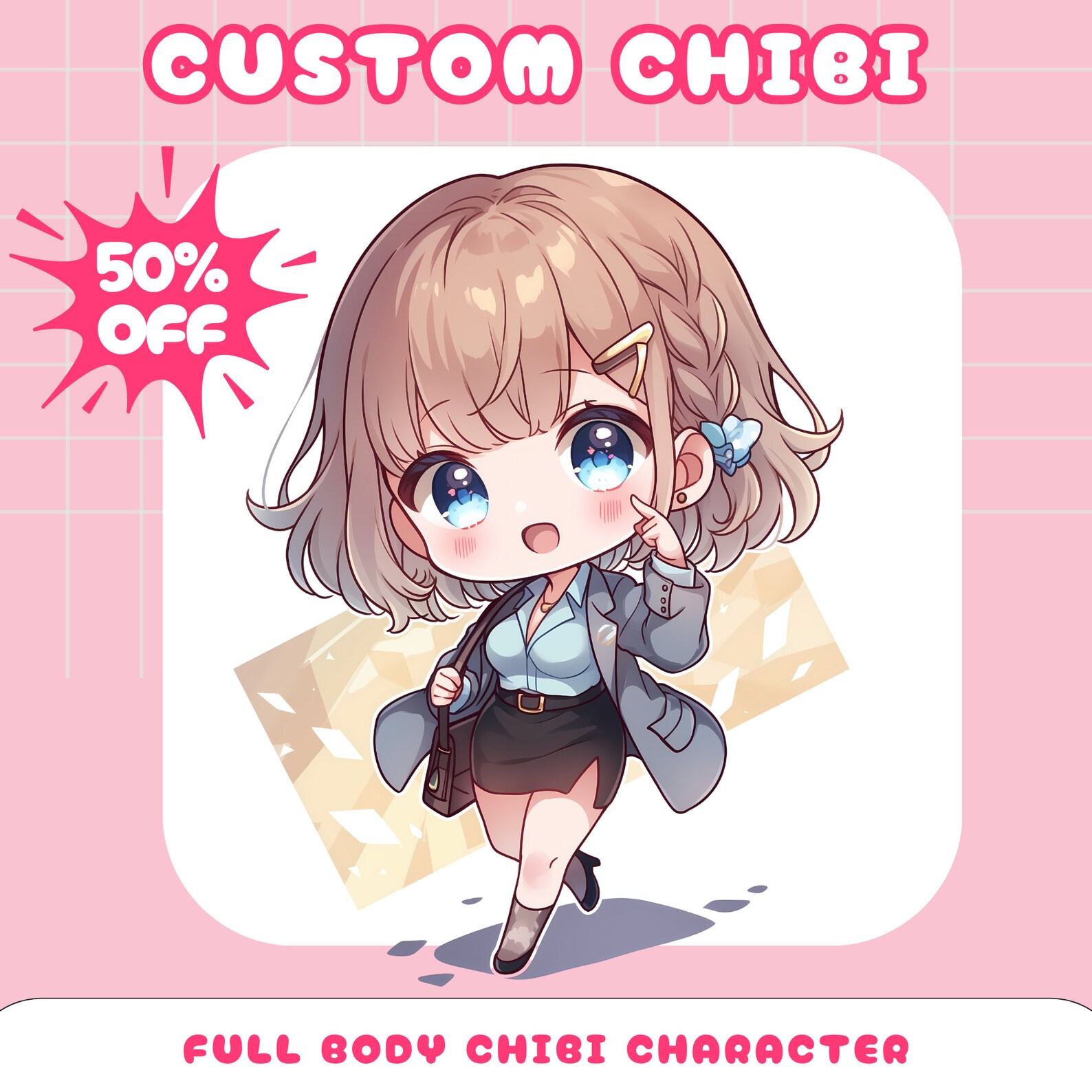 CUSTOM CHIBI, Custom Chibi Anime, Chibi Character, OC, Chibi Emotes ...
