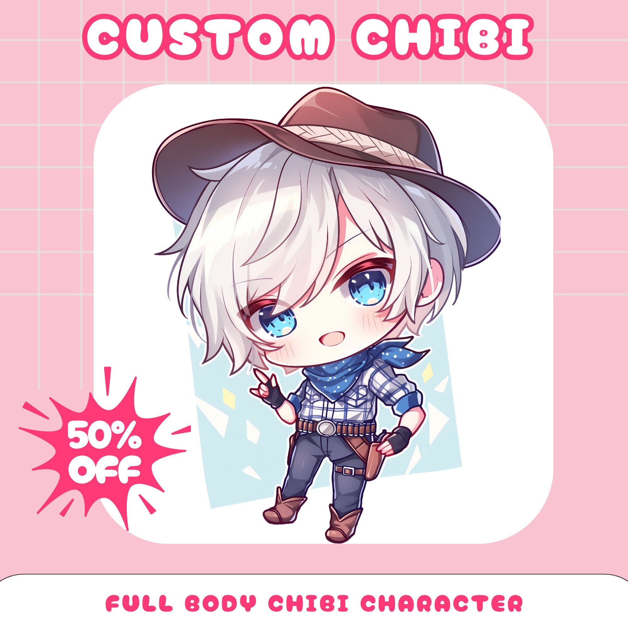 CUSTOM CHIBI, Custom Chibi Anime, Chibi Character, OC, Chibi Emotes ...