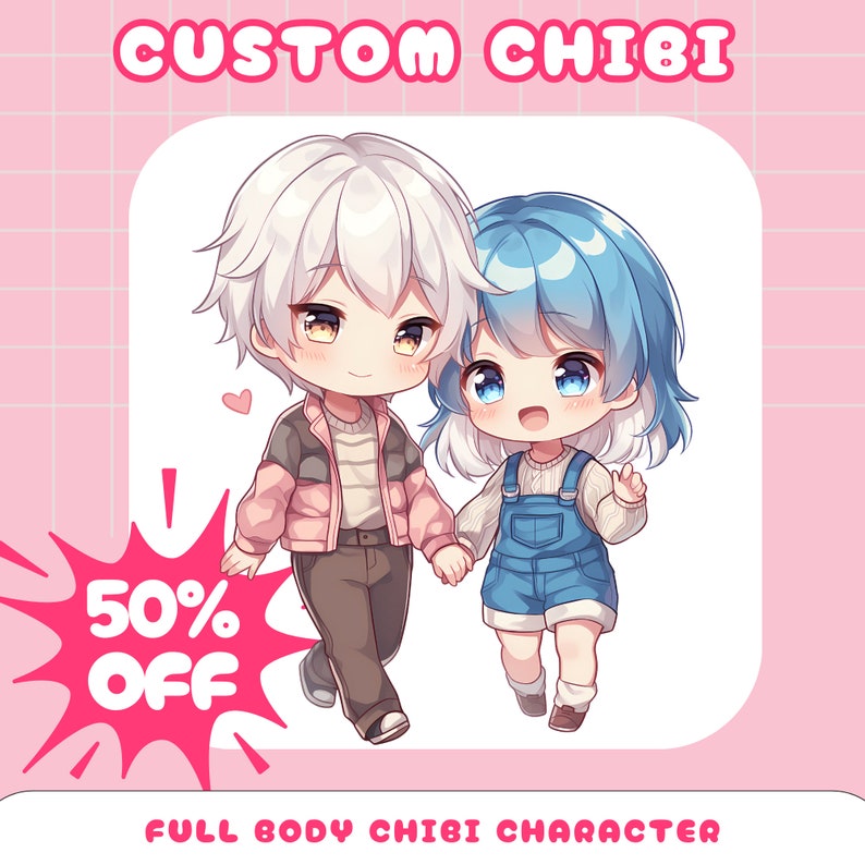 CUSTOM CHIBI, Custom Chibi Anime, Chibi Character, OC, Chibi Emotes ...
