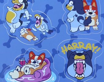 Bluey Sticker Sheet - Etsy