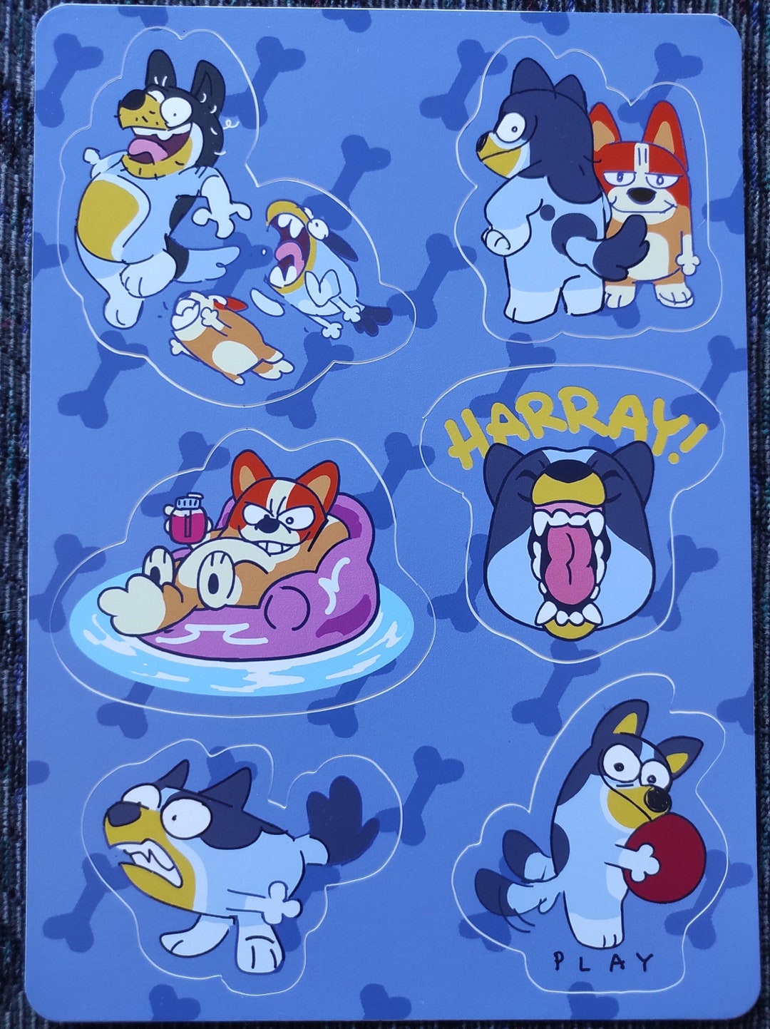 Bluey Sticker Sheet - Etsy