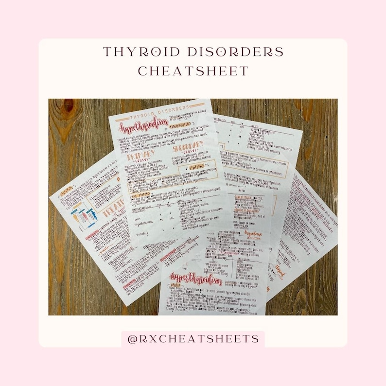 Thyroid Cheatsheet - Etsy