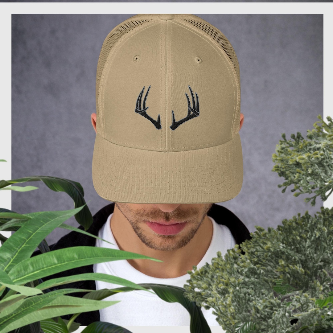 Deer Hunter Hat, Hunters Hat , Hunting Hat, Deer Hat, Cap, Buck Antlers ...