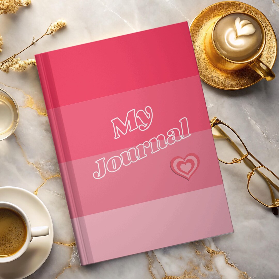My Journal Retro Coral Gradient Hardcover Journal | Teen Journal, Gift ...