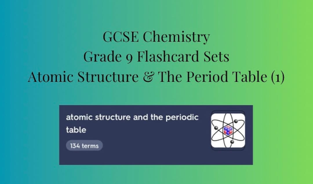 GCSE Chemistry Paper 1 Flashcards: Topic 1 Atomic Structure & the ...