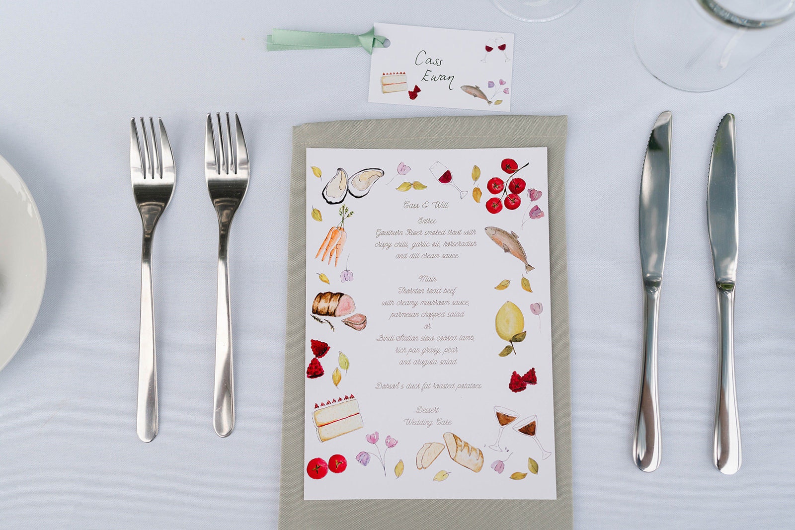 Wedding Menu Template, Dinner Party Menu Template, Hand Drawn and ...