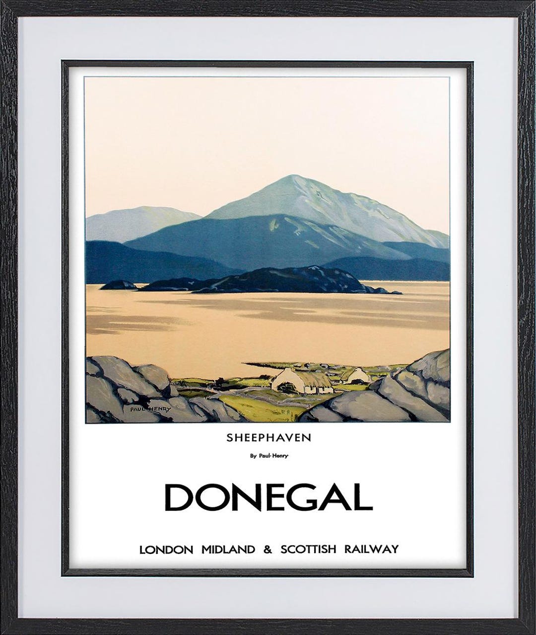 Donegal Poster | Sheephaven Travel Poster | Framed Wall Art Print ...