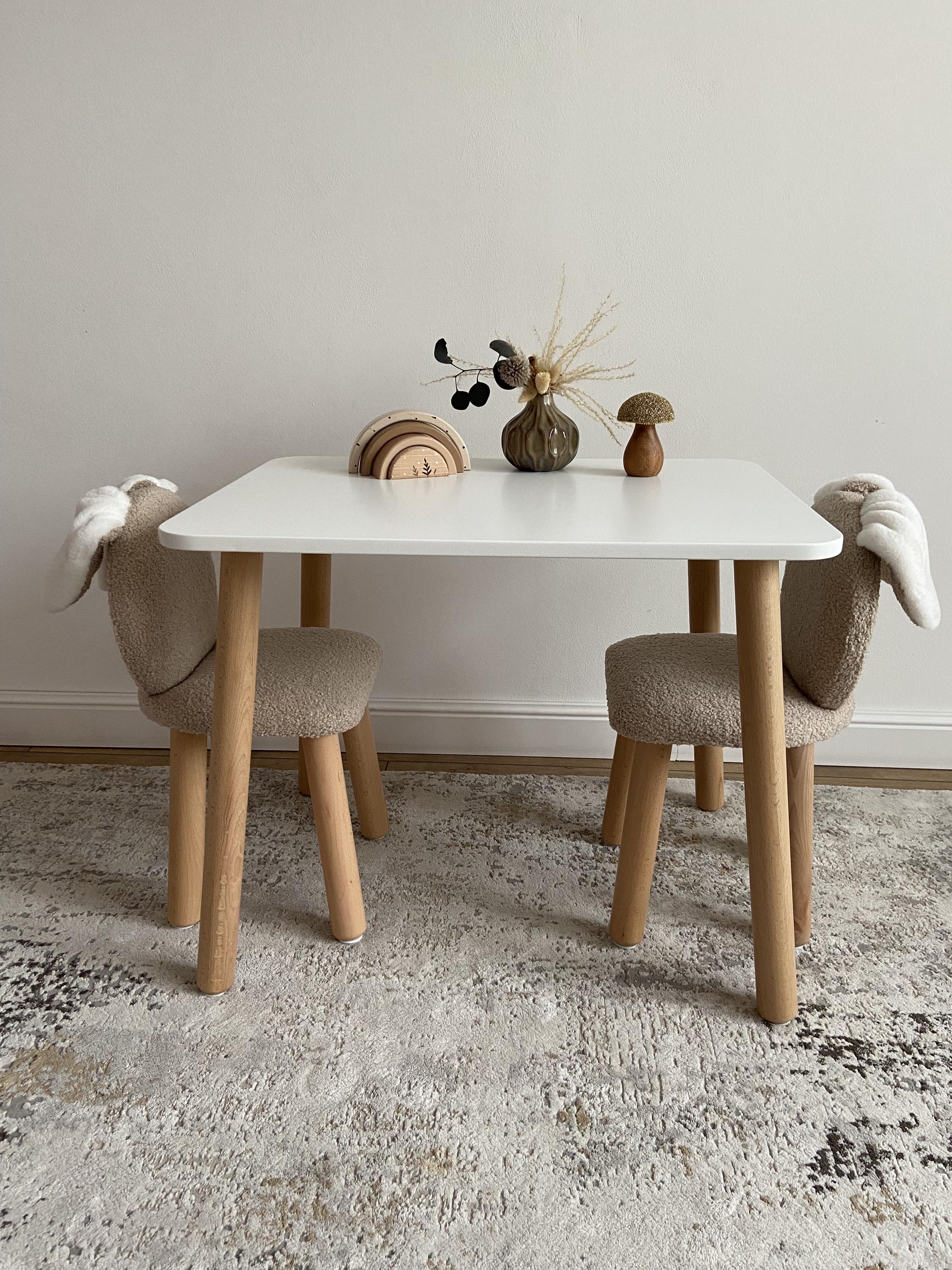 Childs Bunny Stool for Playroom, Kids Room Decor, Shower Gift Idea ...