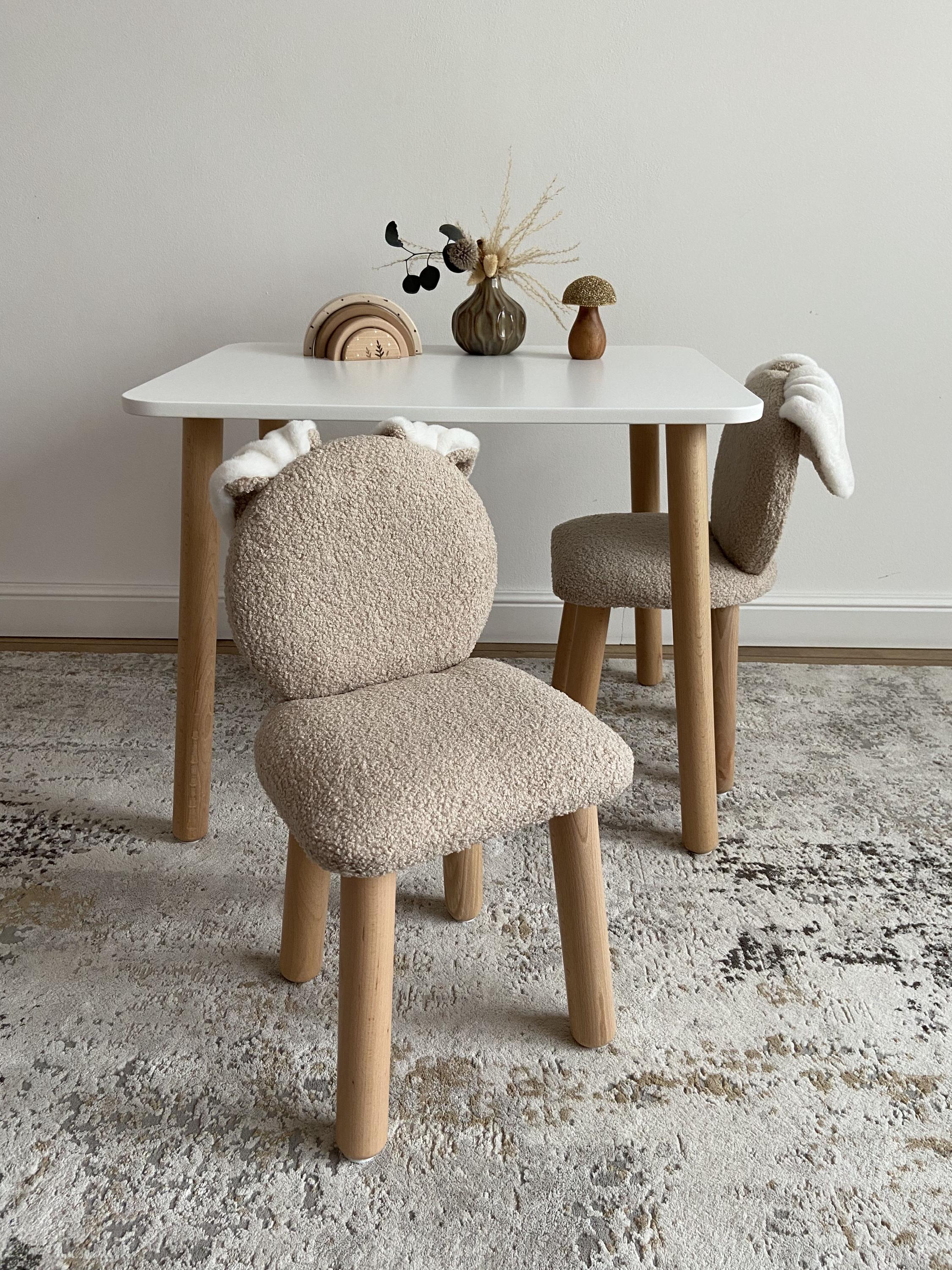 Childs Bunny Stool for Playroom, Kids Room Decor, Shower Gift Idea ...