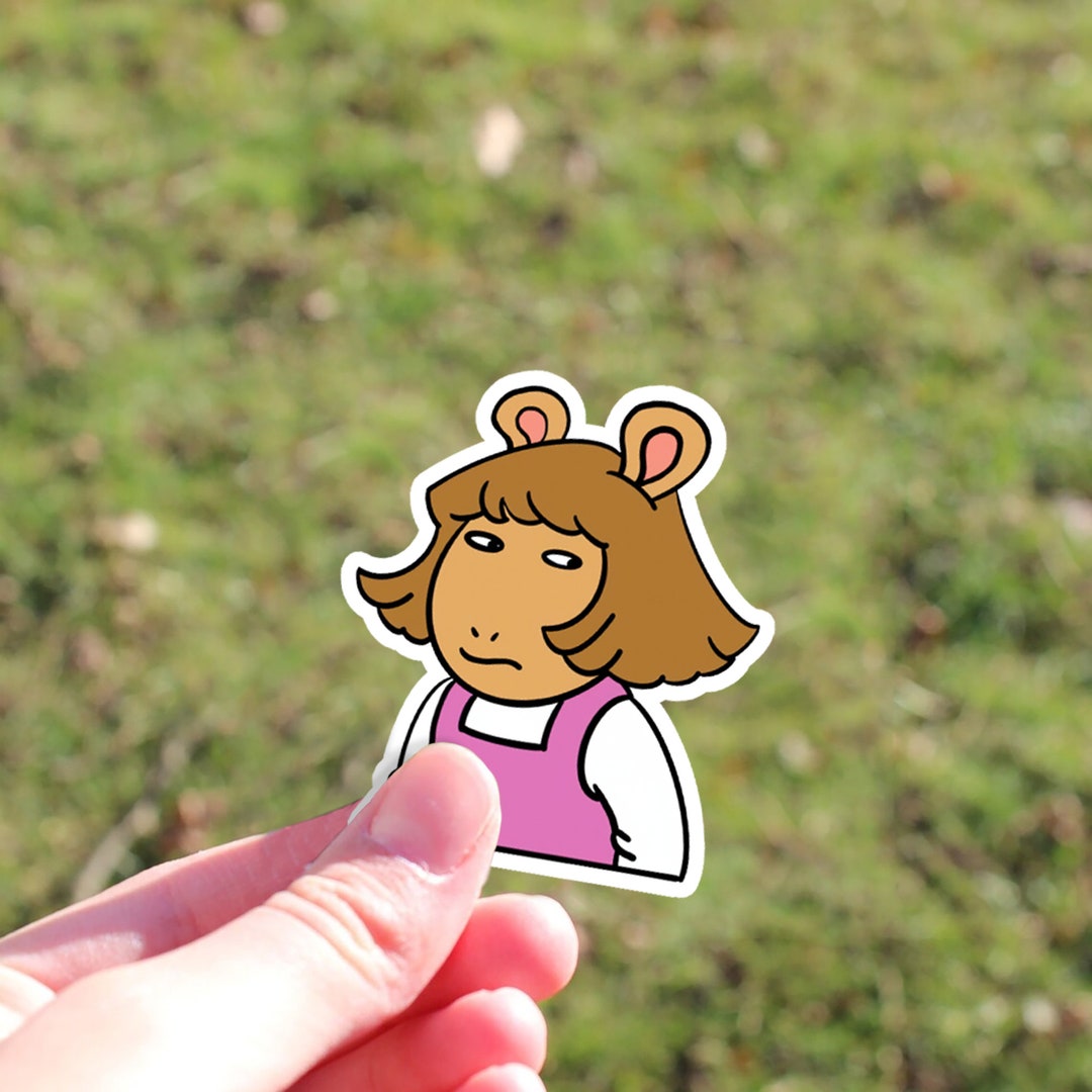 DW Side Eye Meme Sticker, Laptop Sticker, Meme Sticker, Side Eye ...