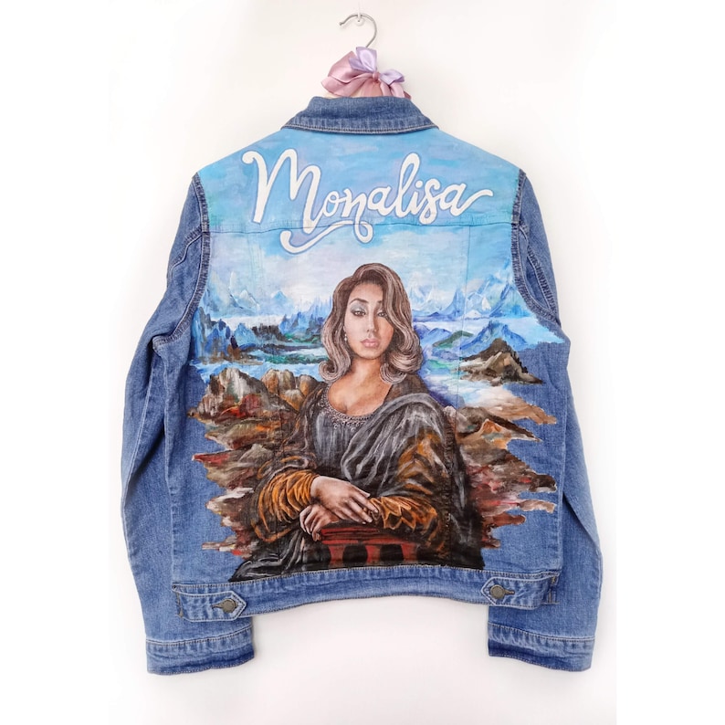 Custom Hand-painted Portrait Jacket – Personalized Denim Art, Unique ...
