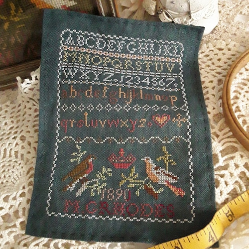 Fiona Rutherford 1866 Sampler PDF Chart Cross Stitch Pattern - Etsy