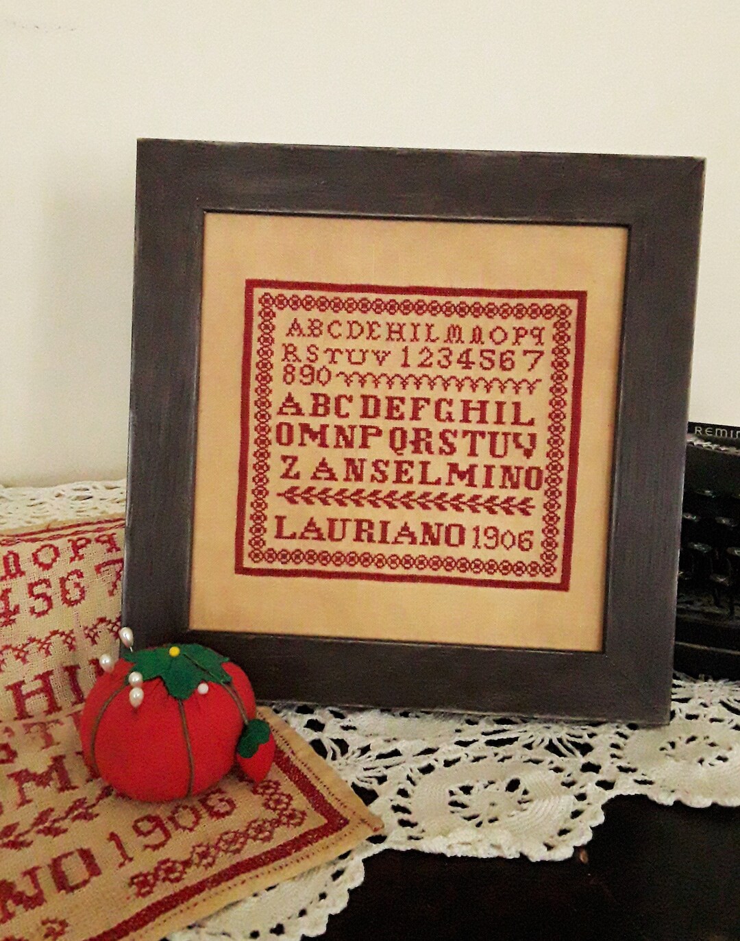 1906 RED Sampler/reproduction Sampler - Etsy