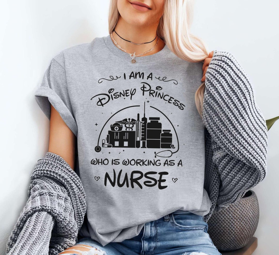 Disney Nurse Princess T-shirt, Princess Who is Working as A Nurse Shirt ...