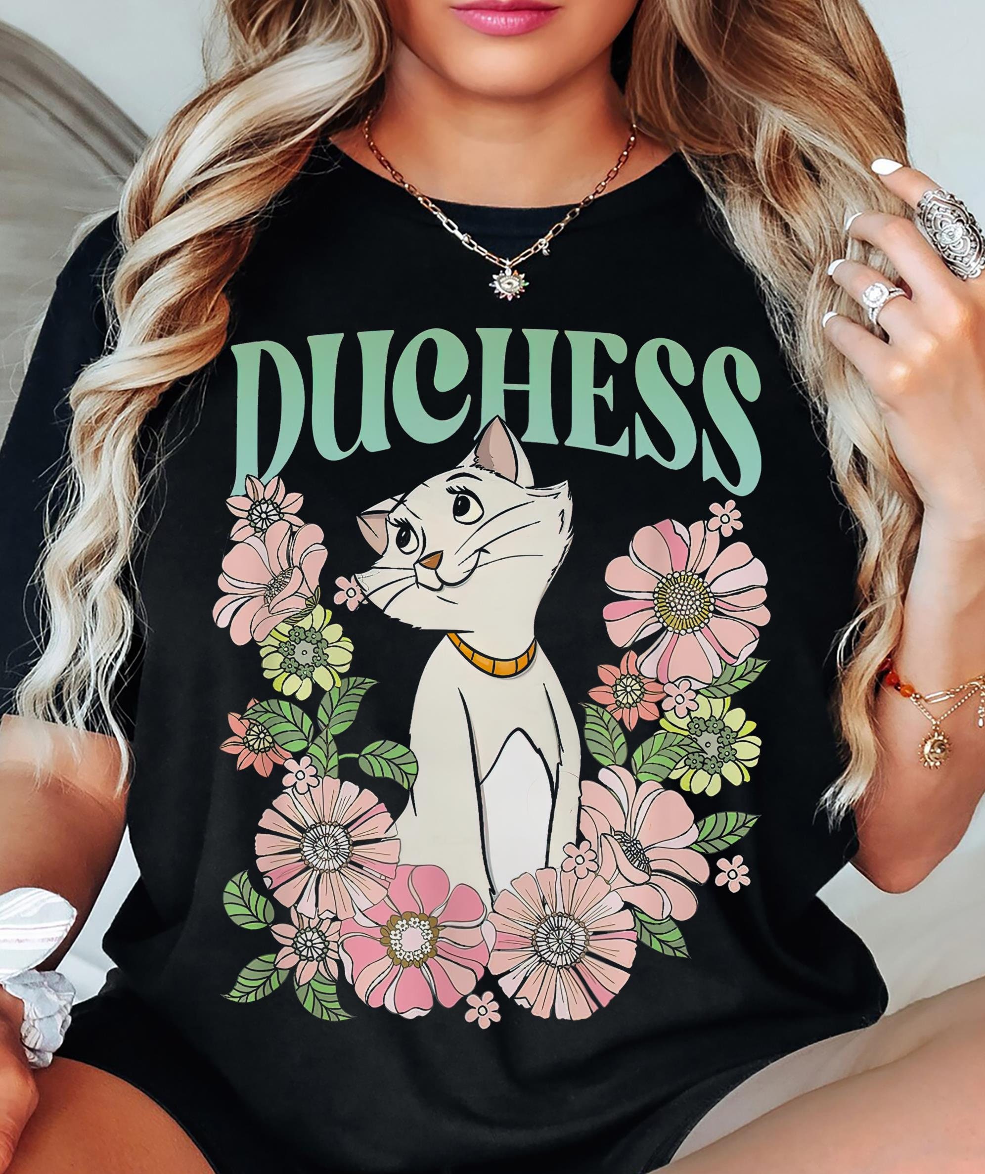 Retro the Aristocats Duchess Floral Shirt, Disey Cat Lover T-shirt ...