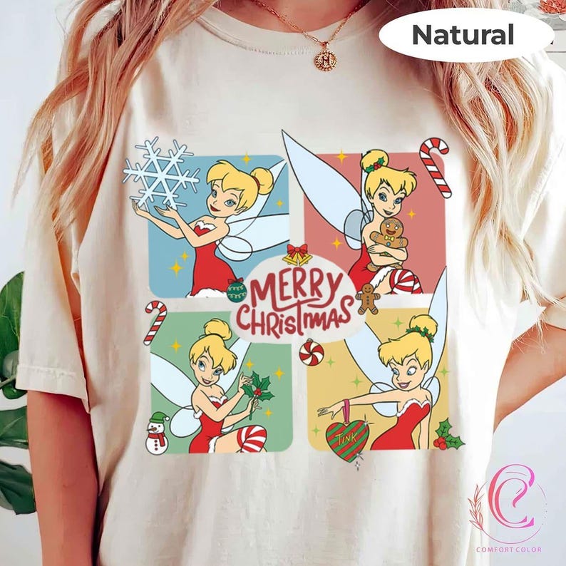 Tinkerbell Christmas Shirt, Cute Fairy Holiday Tee, Gingerbread ...