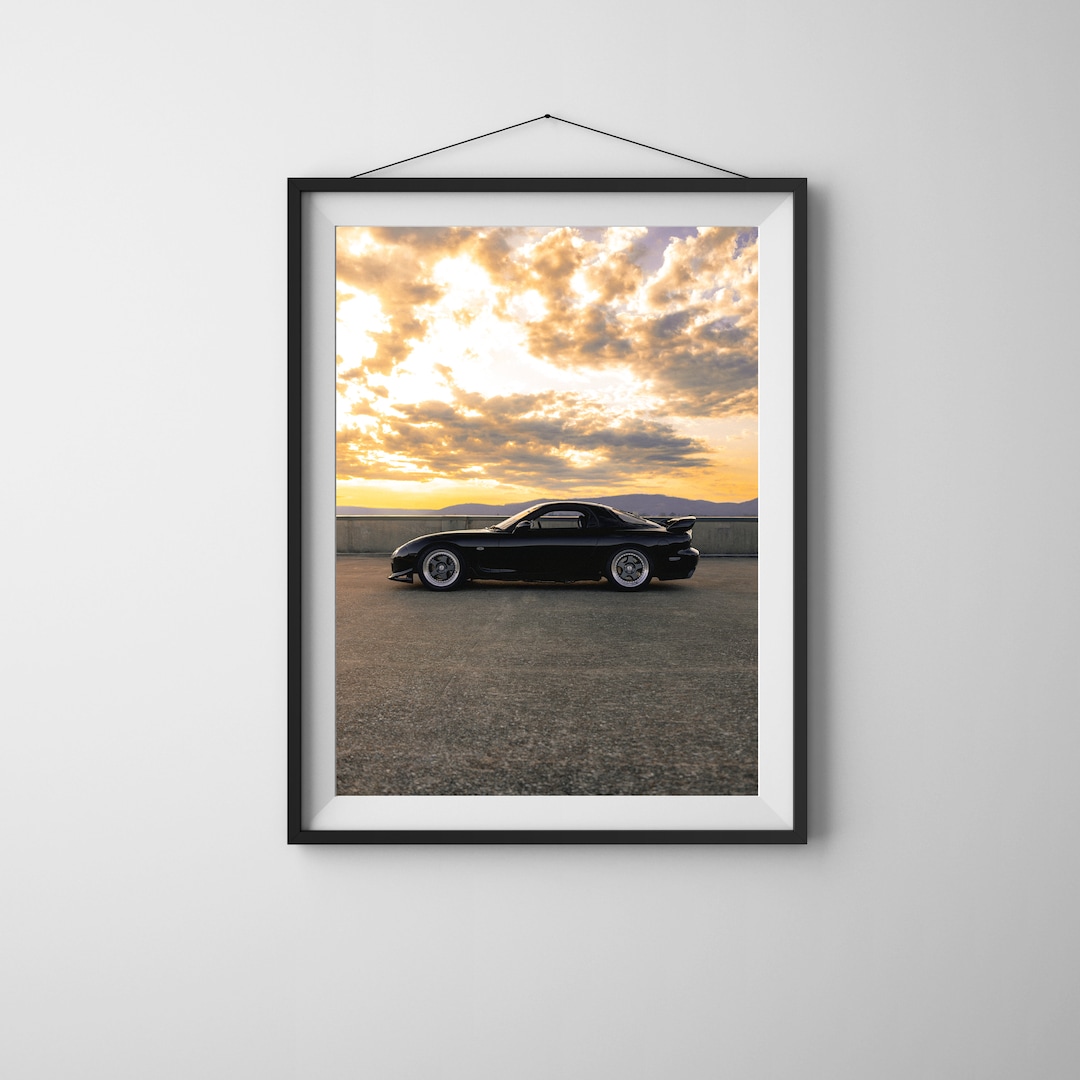 Classic Rx7 JFM Poster High-quality Vertical Posters Mazda Rx7 JDM ...