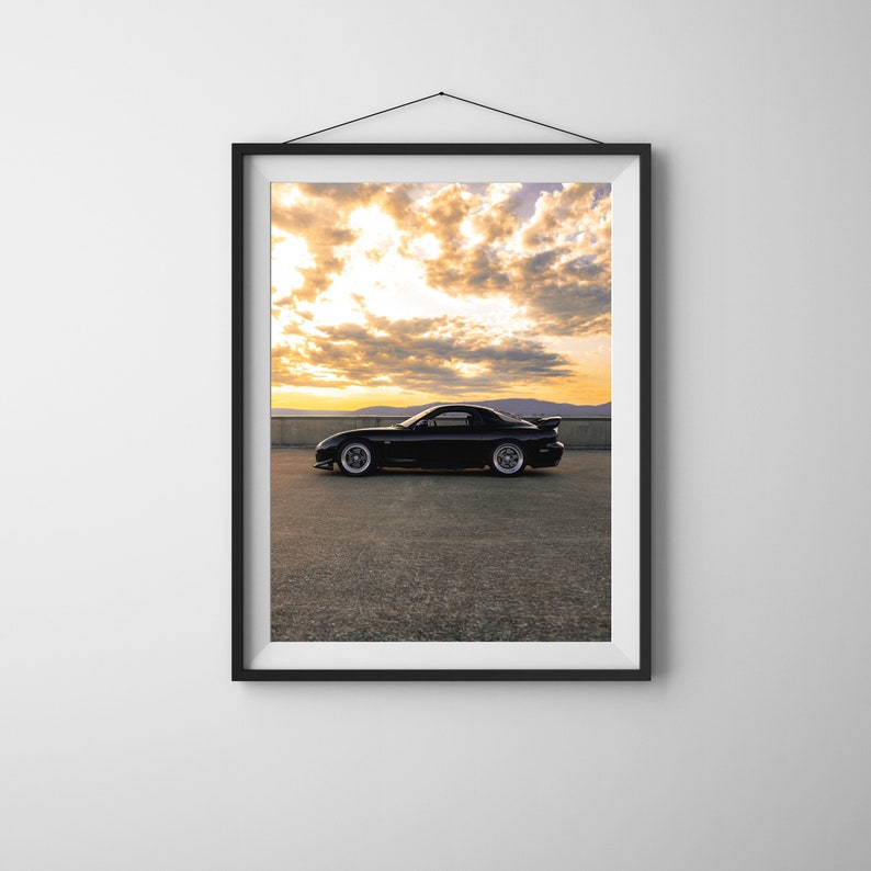 Classic Rx7 JFM Poster High-quality Vertical Posters Mazda Rx7 JDM ...