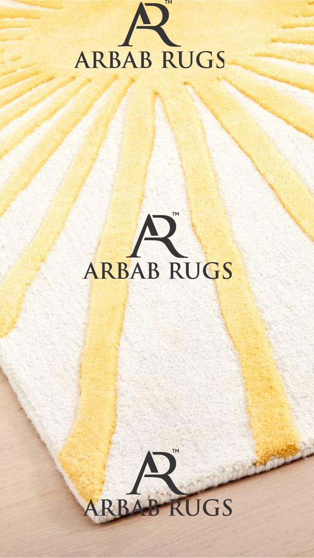 Hand Tufted Sunburst Rugs Modern Area Rugs 8x10,9x12,10x14,handmade ...