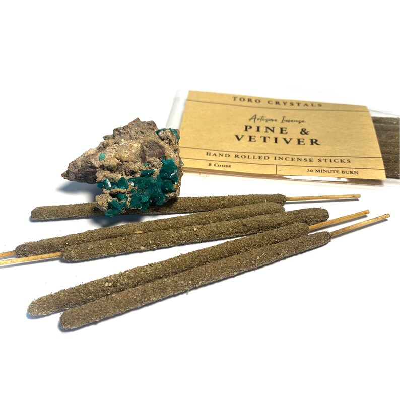 Pine & Vetiver Hand Rolled Incense Sticks - Etsy