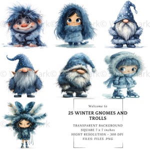 Winter Gnome Clipart PNG: Nordic Troll Illustration Transparent ...