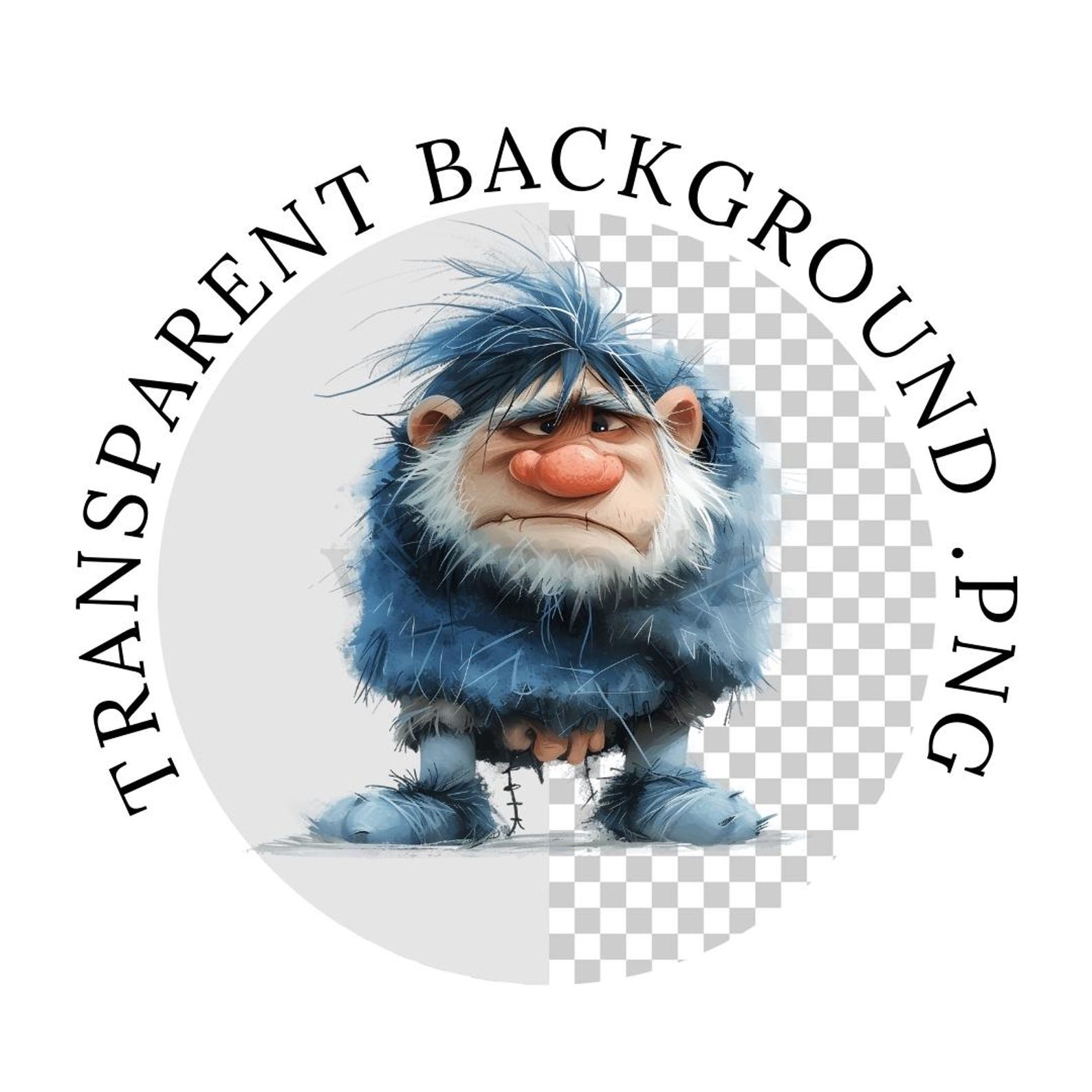 Winter Gnome Clipart PNG: Nordic Troll Illustration Transparent ...