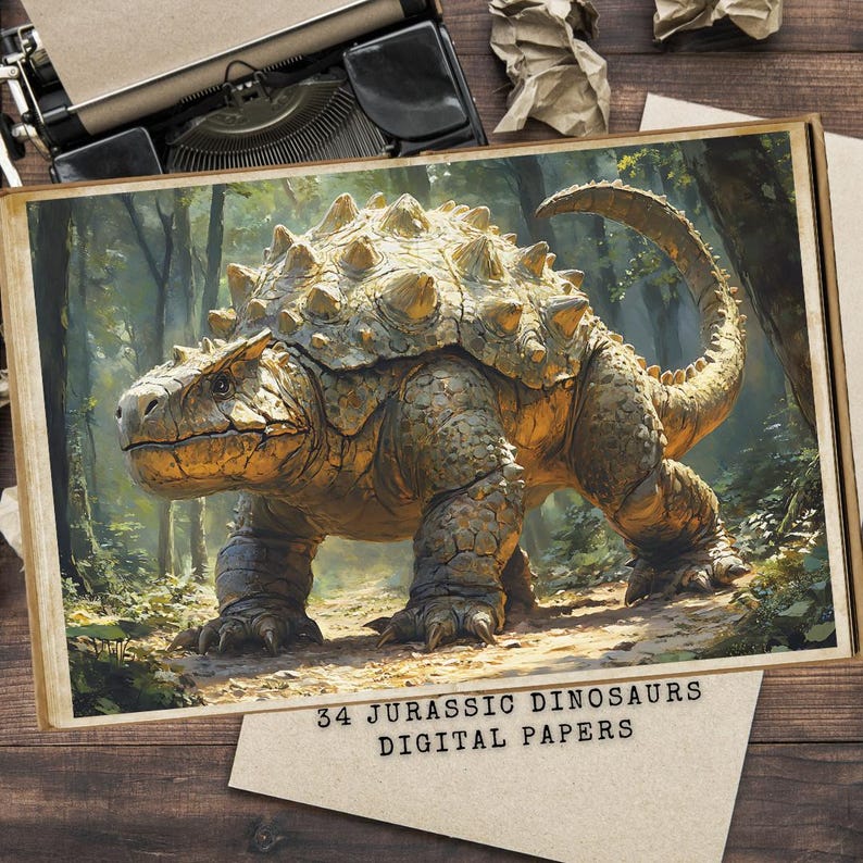 Dinosaur Junk Journal Kit: Vintage Jurassic Ephemera (digital Download ...