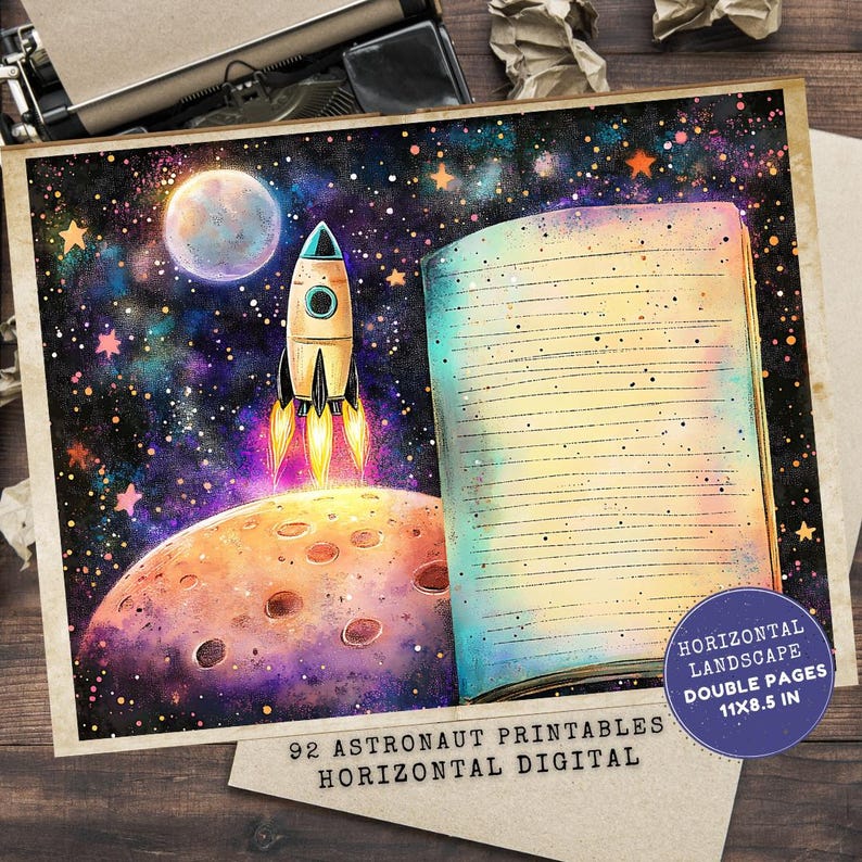 Astronaut Junk Journal: Space Printable Pages (digital Download ...