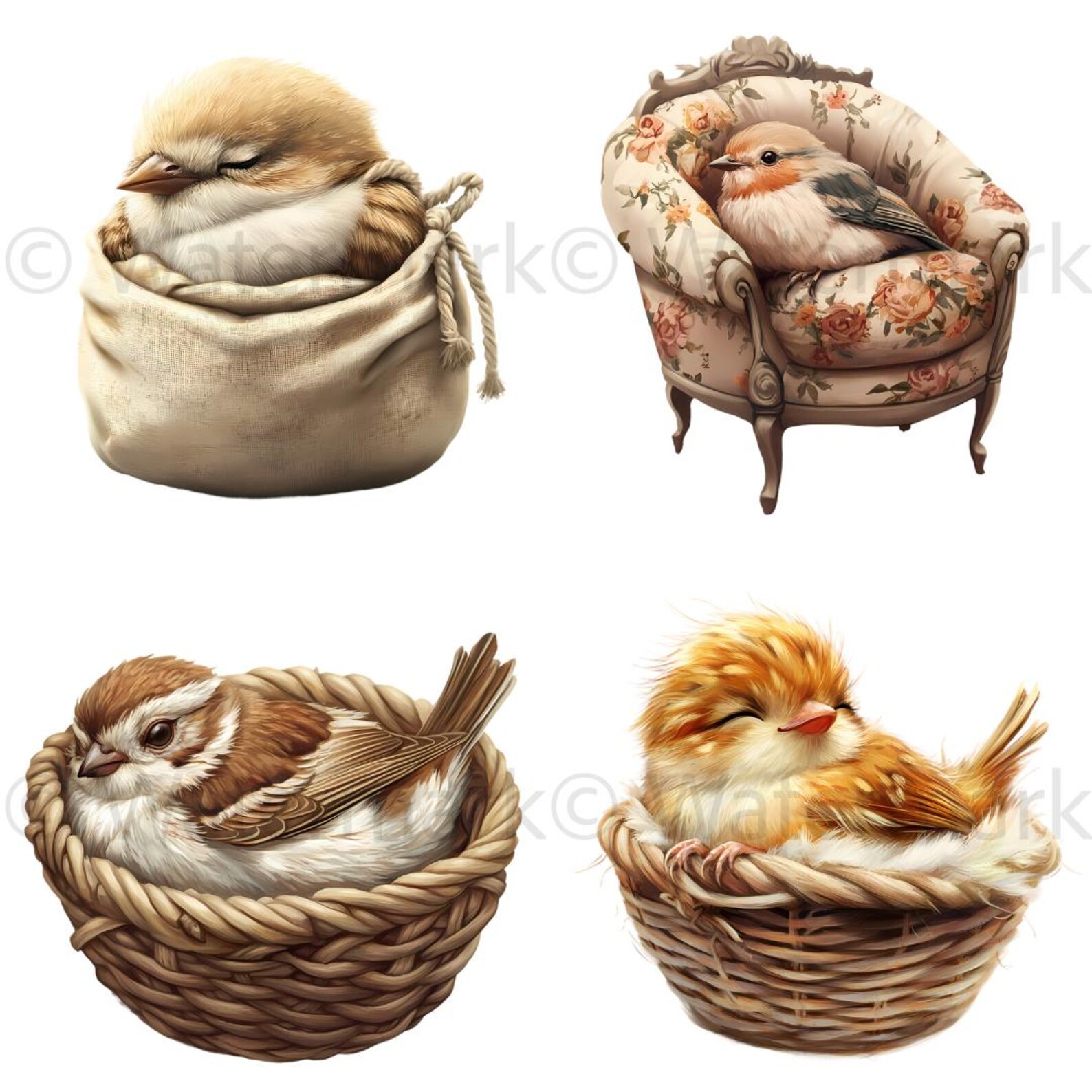 Cozy and Lazy Bird Clipart, Lazy Bird Png, Bird Lover Png, Sleeping ...