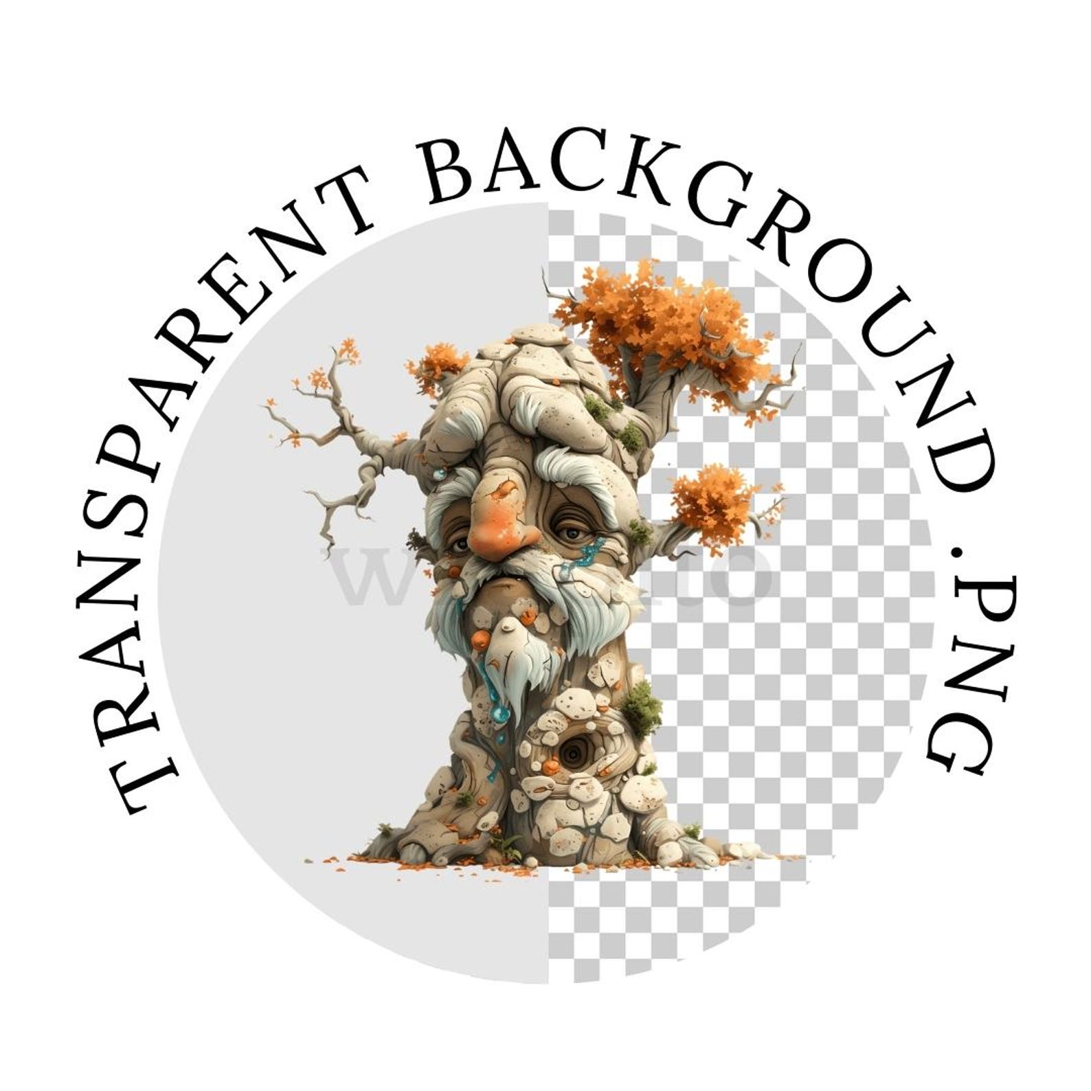 Whimsical Forest Elder Ent Troll PNG Clipart, Detailed Moss-covered ...