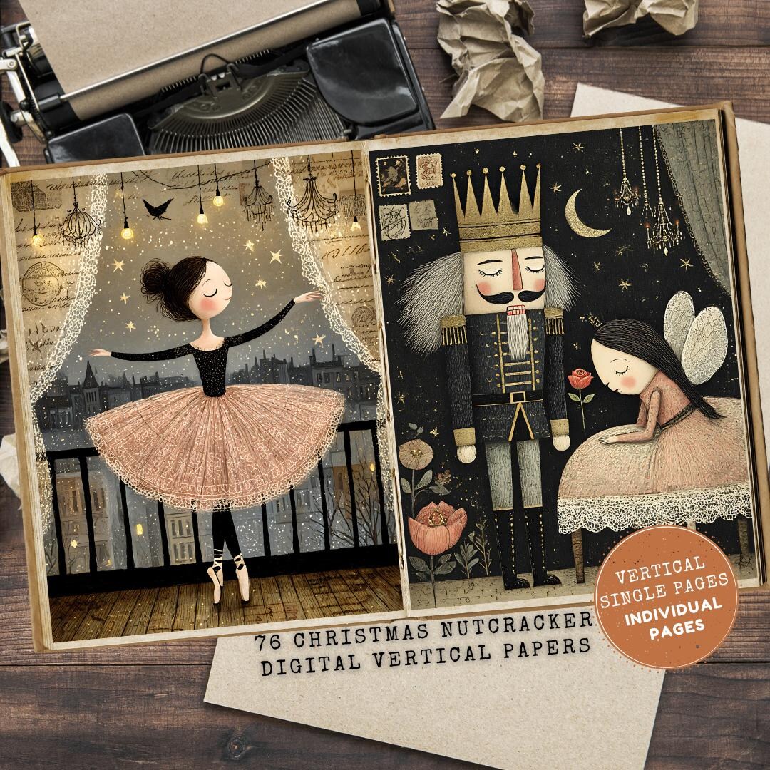 The Nutcracker Junk Journal Pages: Christmas Printable Quirky Ephemera ...