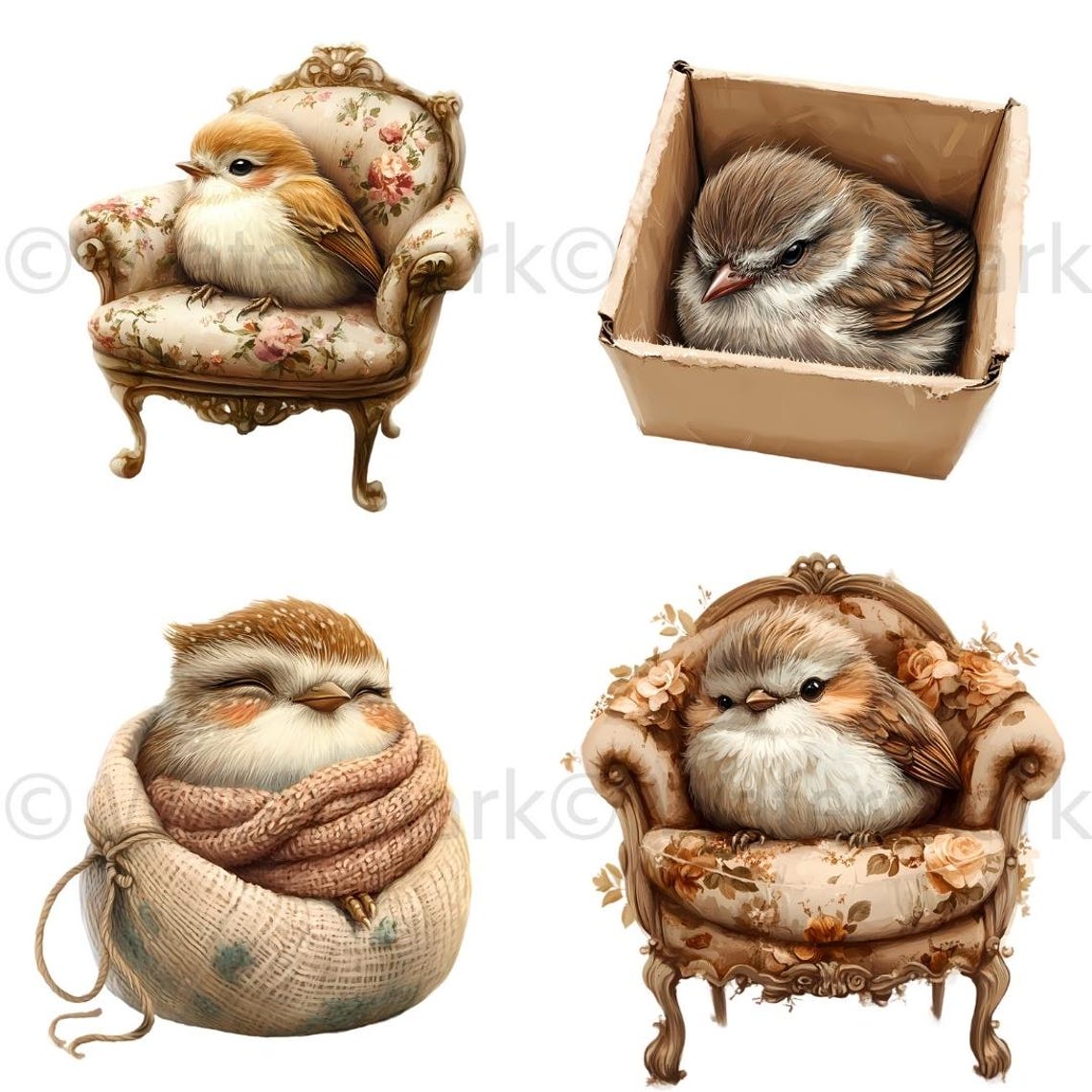 Cozy and Lazy Bird Clipart, Lazy Bird Png, Bird Lover Png, Sleeping ...