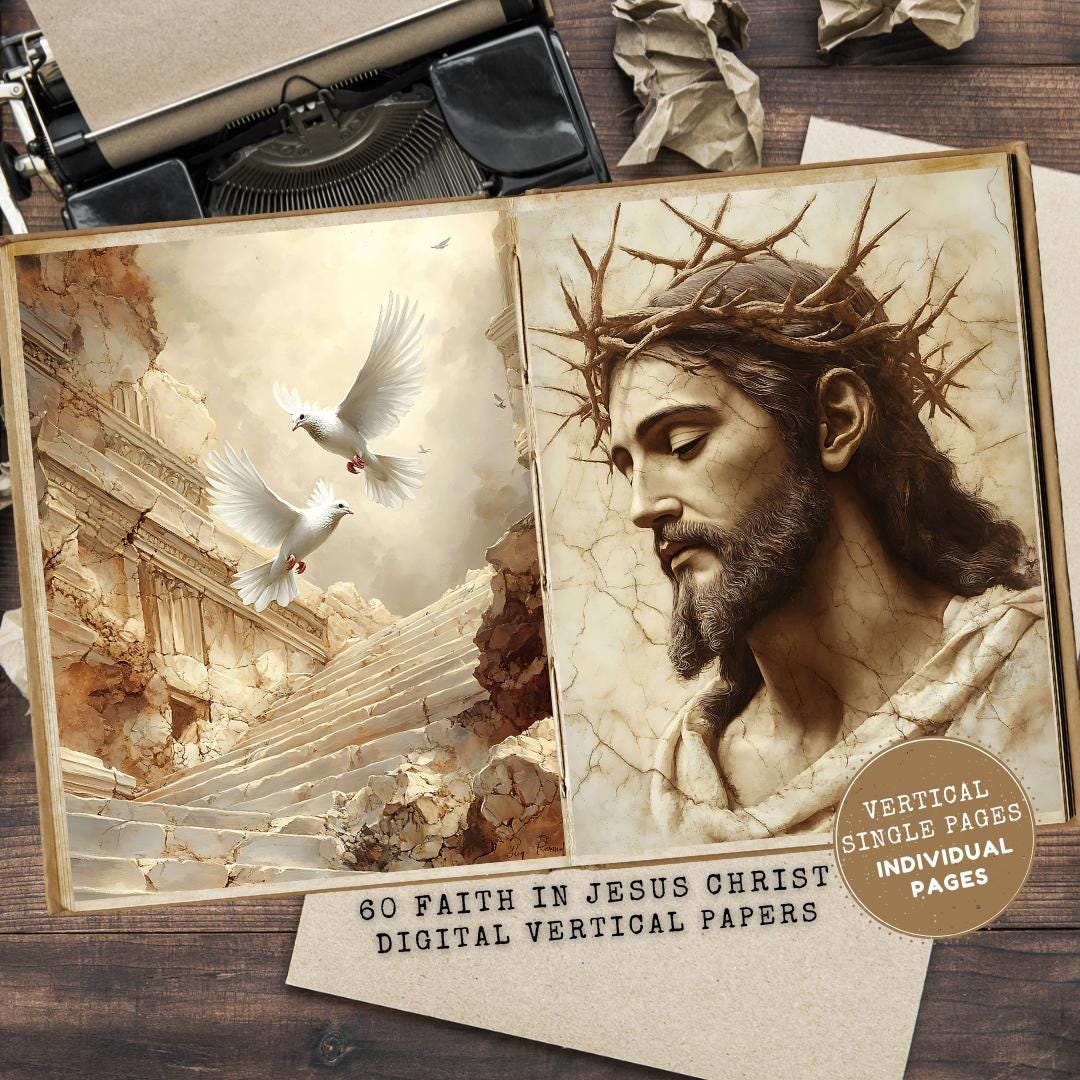 Faith in Jesus Christ Junk Journal Pages: Christian Ephemera for ...