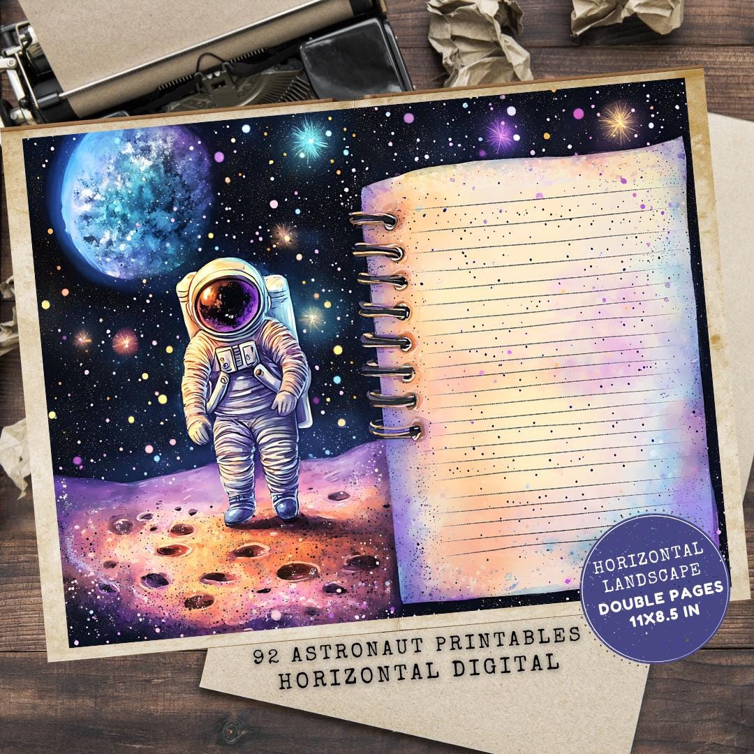Astronaut Junk Journal: Space Printable Pages (digital Download ...