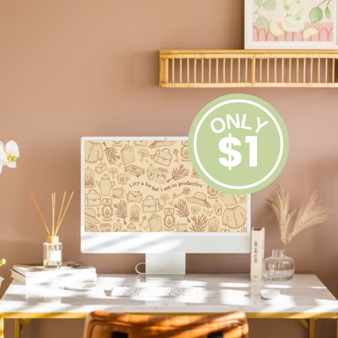 Swiftie Desktop Wallpaper I Cry a Lot but I Am so Productive - Etsy