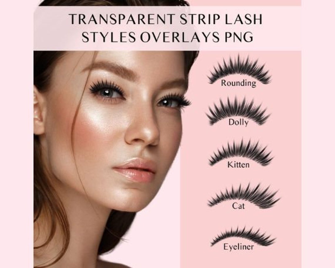 Strip Lash Styles Transparent PNG Overlays Eyelash Extensions Social ...
